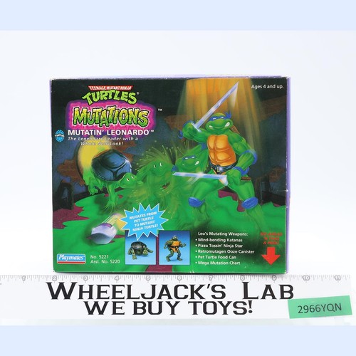 Mutatin' Leonardo TMNT Mutations 1992 Playmates Action Figure NEW MISB ...