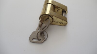 Vintage Brass Fulton ALL - SAFE Lock with 2 Keys GOOD CONDITION | eBay