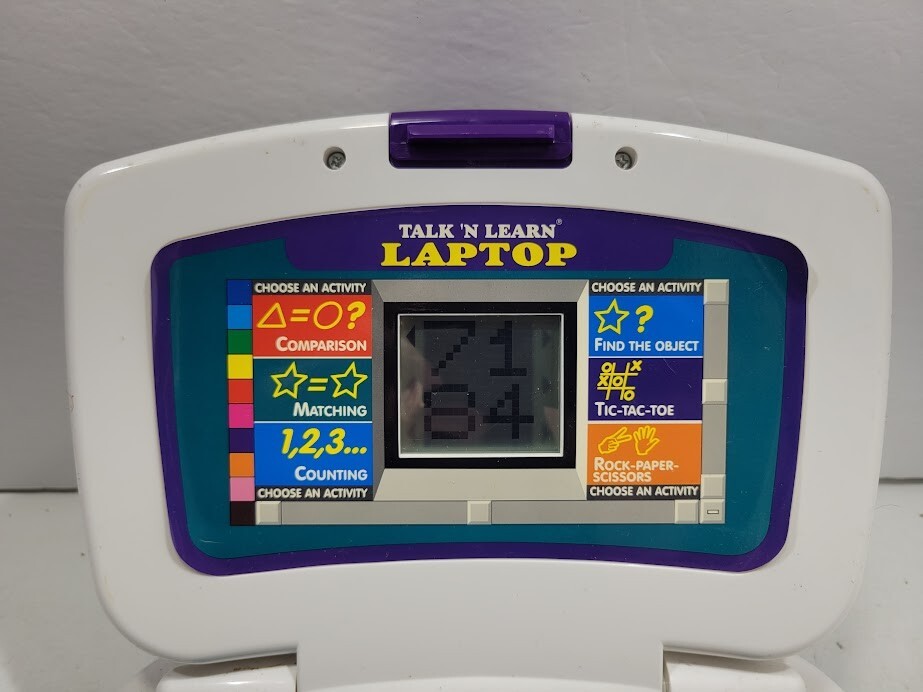 Scientific Toys Vintage 1997 Talk N Learn Kids Laptop Interactive Toy ...