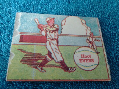 RARE 1949 MP + CO (R302-2) HOOT EVERS STRIP CARD # 123 DETROIT BASEBALL ...