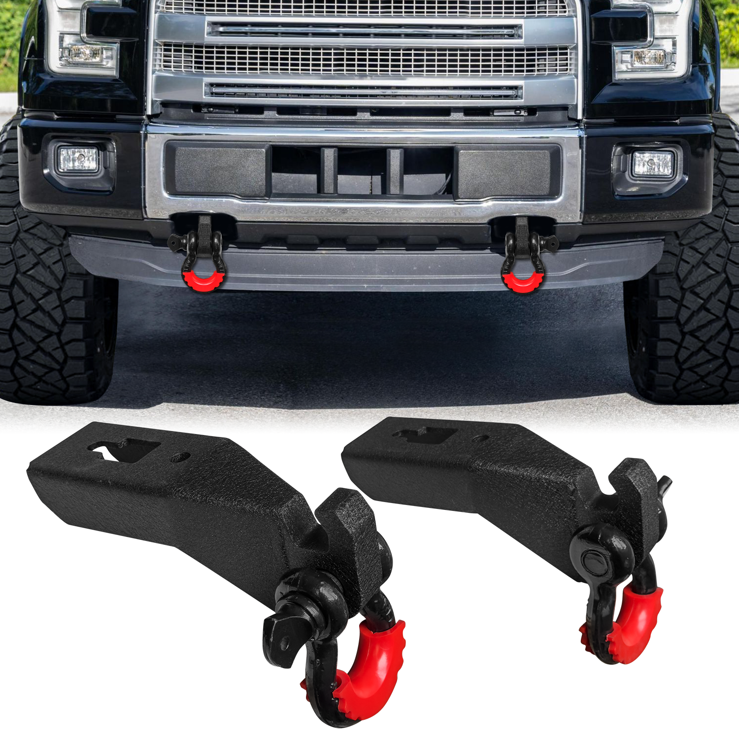 Fit 2009-2022 Ford F150 New Steel Front Tow Hook Mount Bracket and D ...
