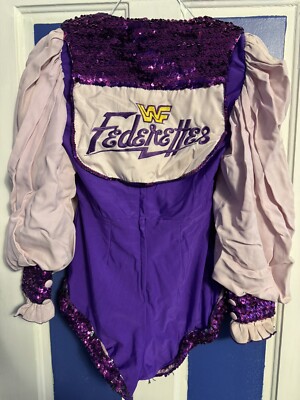WWF Federette ring worn/TV event used outfit W/ Backstage Photos WWF ...