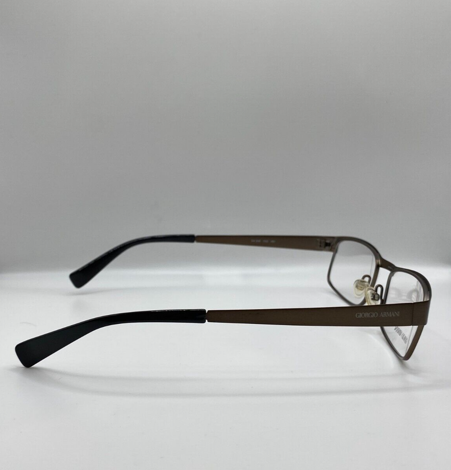GIORGIO ARMANI GA830 YHZ MATTE BROWN EYEGLASSES RECTANGLE METAL FRAME ...