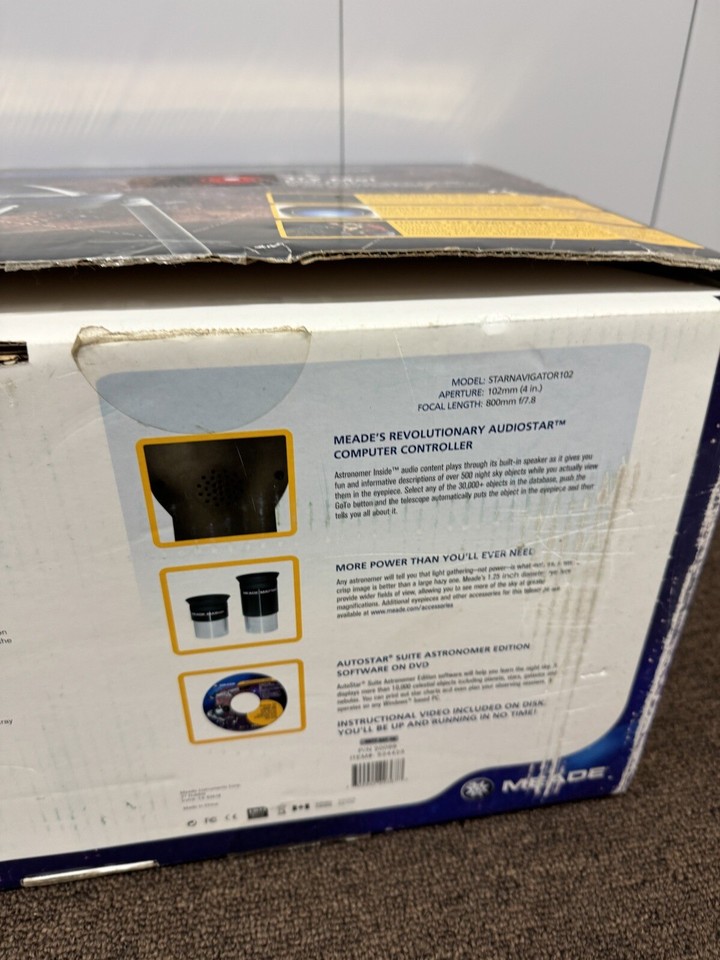 Meade StarNavigator 102 Refracting Telescope, Tripod & Controller ...