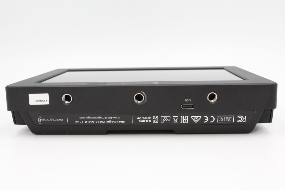 Blackmagic Design Video Assist 7" 12G-SDI HDMI HDR Recording Monitor ...