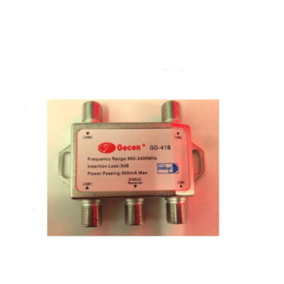 4x1 Satellite Dish 4 Port DiSEqc Switch 950-2400Mhz 4 Input 1 Output ...