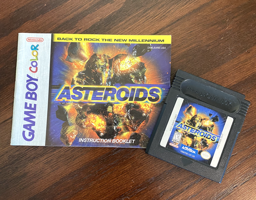 Asteroids - Game Boy Color - Cartridge and Book - Tested | eBay