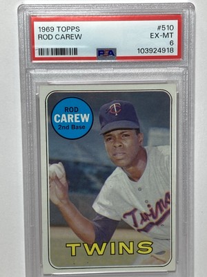 1969 Topps - Rod Carew #510 PSA 6 Nice Centering, Sharp | eBay