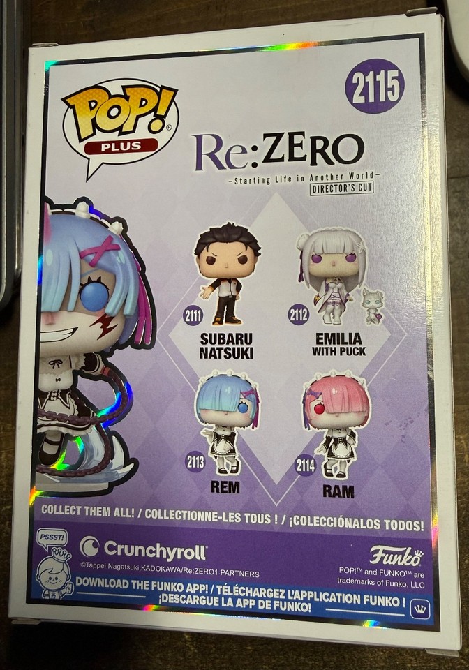 Funko Pop! Plus Re:Zero Rem with Morningstar Shop Exclusive #2115 New ...