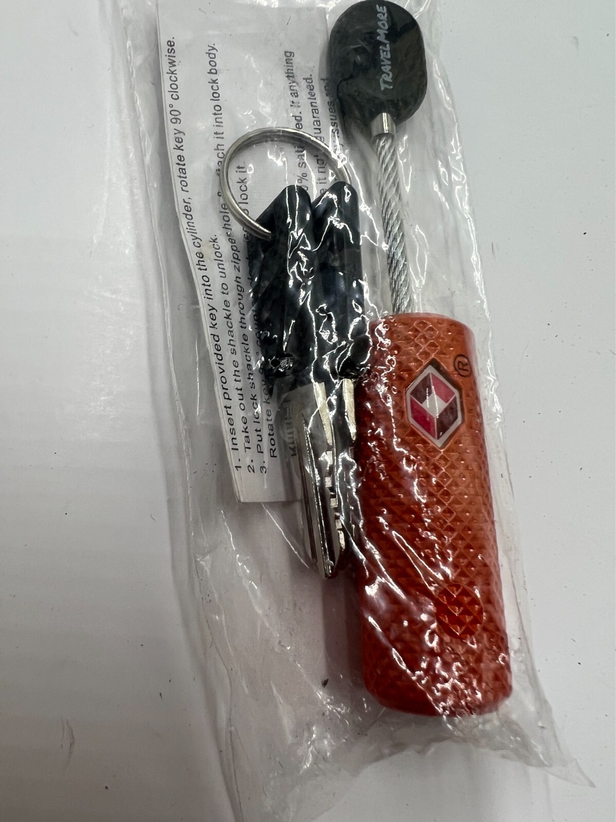 Pack of 4 - Luggage Locks and Keys for Travel - Flexible Ultra Secure ...