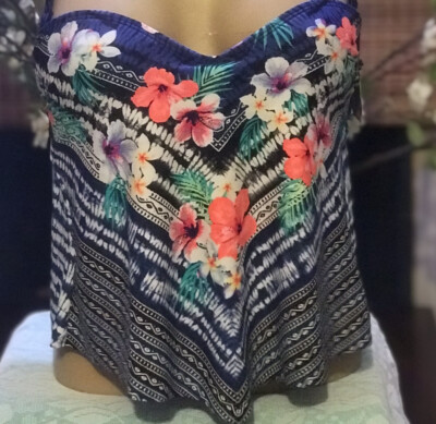 NWT Girl's OP Swim Top Multi Color Size S/CH (3/5) | eBay