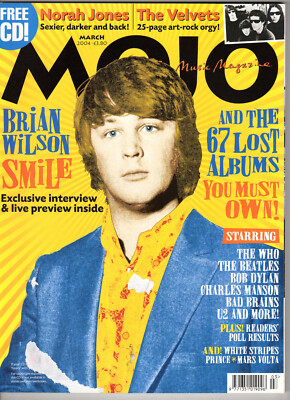 Mojo #124 March 2004 - Brian Wilson, Norah Jones, Velvet Underground ...