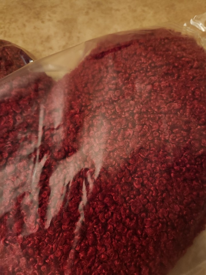 NEW Pottery Barn RED Cozy Teddy Faux Fur Heart Shaped Pillow Cozy ...