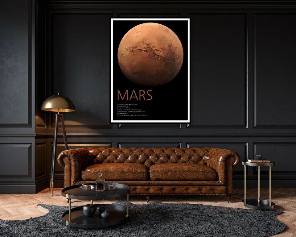 Planet MARS Poster Art Photo NASA Hubble Space Poster Art Print Wall ...