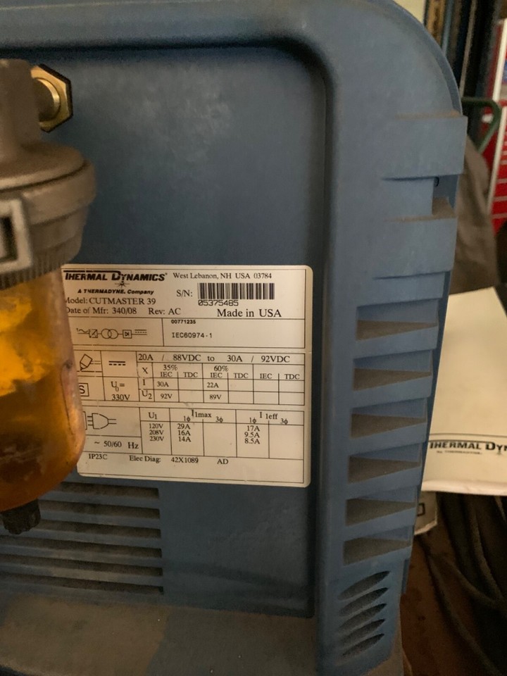 thermal dynamics cutmaster 39 | eBay