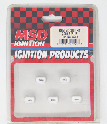 MSD Ignition 8749 RPM Module Kit 9000-9800 RPM Rev Limiter ...