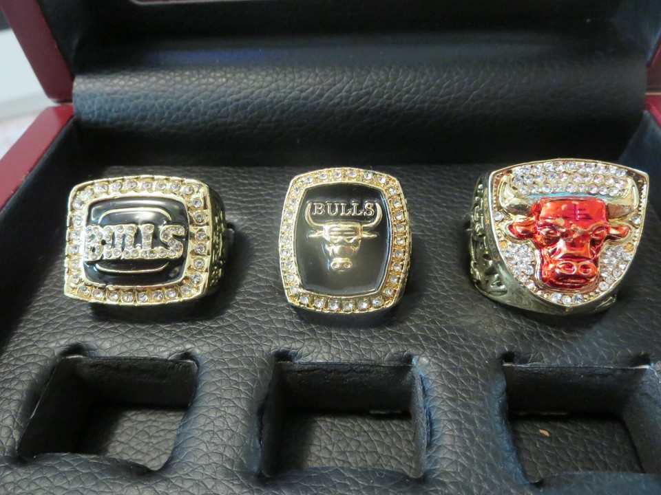MICHAEL JORDAN 6) CHICAGO BULLS CHAMPIONSHIP RINGS.AMAZING HIGH GRADE ...
