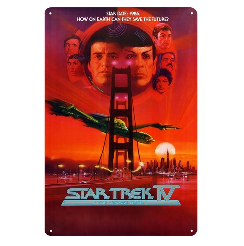 Star Trek IV The Voyage Home Movie Metal Poster Tin Sign 20x30cm Plate ...