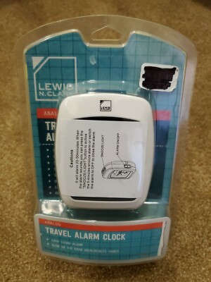 Lewis N Clark Analog Alarm Clock White 2062 | eBay