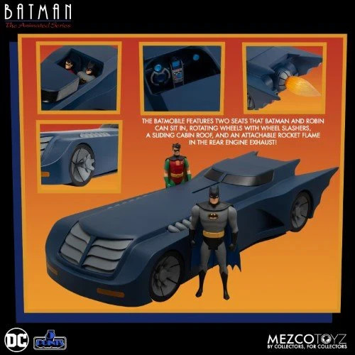 Batman: The Animated Series Batmobile 5 Points Vehicle MEZCO | eBay