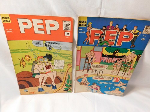 ARCHIE SERIES PEP Comic Books Issue 173 and 209 Silver Age | eBay