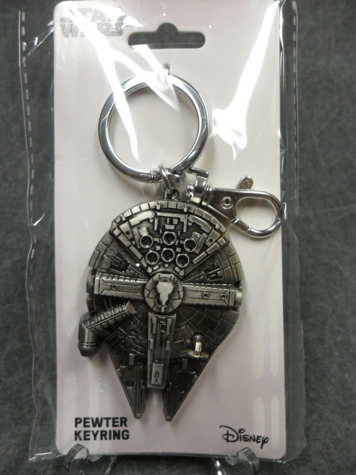 Star Wars NEW * Millennium Falcon Pewter Key Chain * Metal Monogram ...