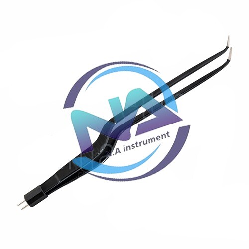 Bissinger Bipolar Forceps 9" 45 degree down Tip Electrosurgical Forceps ...