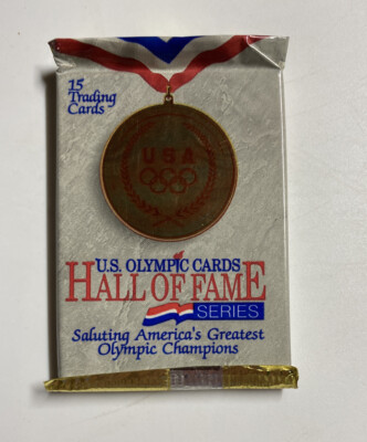 US Olympic Cards Hall Of Fame Vintage 1991 Factory Sealed Pack-15 Cards ...