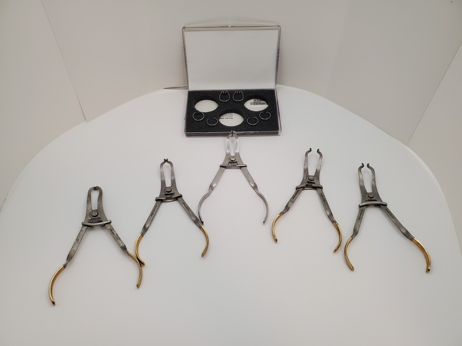 Lot of (4) Dental Garrison Matrix ring placement forceps G101 & 1 Trio ...