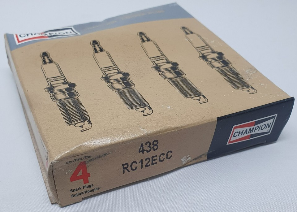 Champion Copper Plus 438 RC12ECC Spark Plugs Qty 4 | eBay