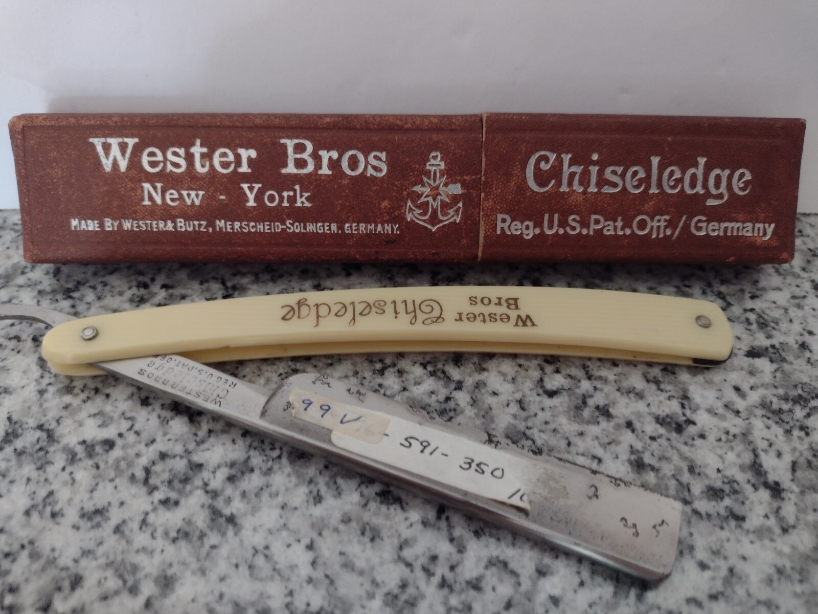 VTG Wester Bros Chriseledge Straight Razor/Original Case, Made in ...
