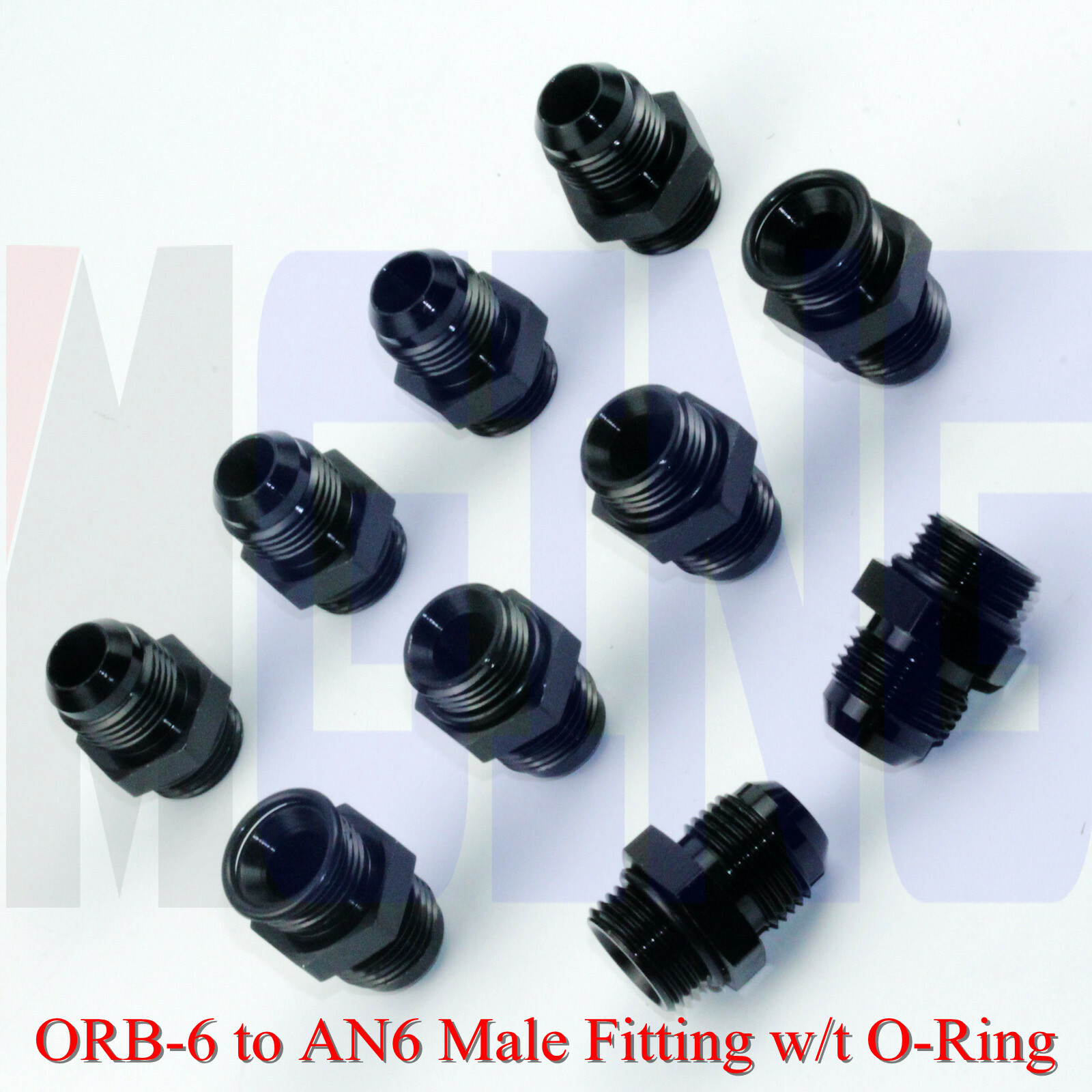 ORB-6 O Ring Male 6an an6 Flare To 6an an6 Fitting Adapter O-Ring 10PCS ...