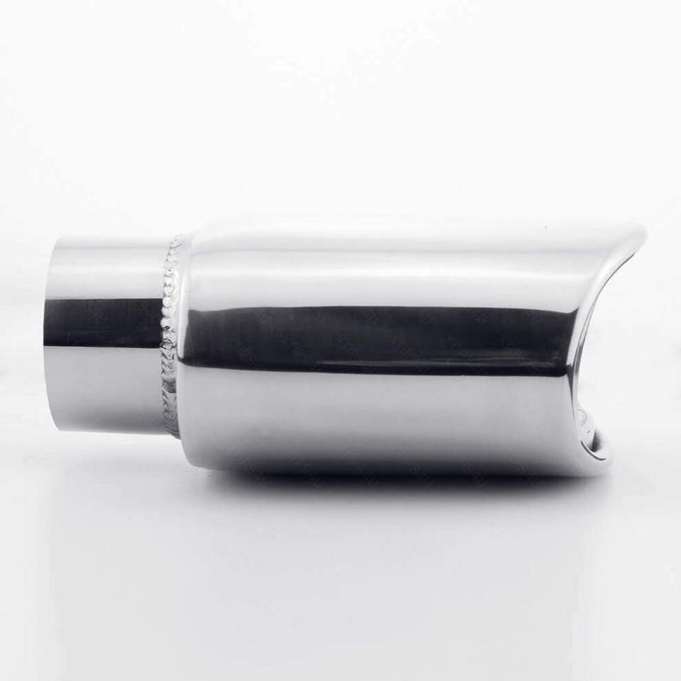Resonated Exhaust Muffler Tip 2.25" Inlet 5.67"x3" Out 7" Long ...