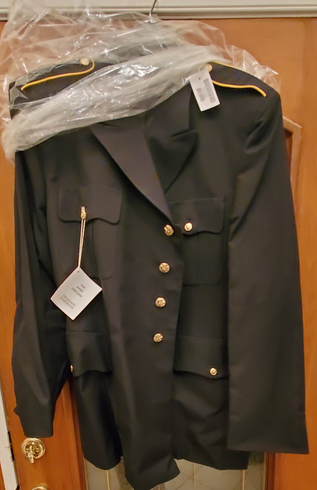 NEW US ARMY MEN'S MILITARY SERVICE DRESS BLUE 52L CLA ASU UNIFORM COAT ...