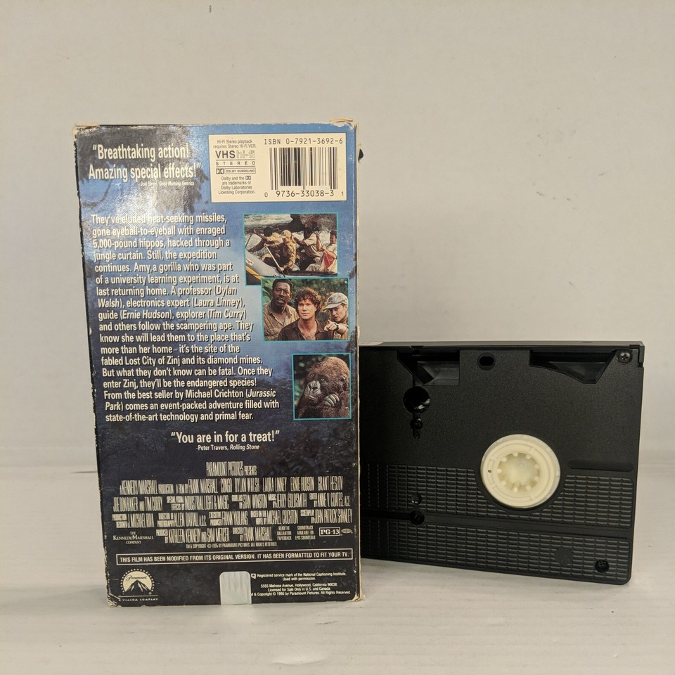 Congo (VHS, 1995) Blockbuster Rental 97363303831| eBay