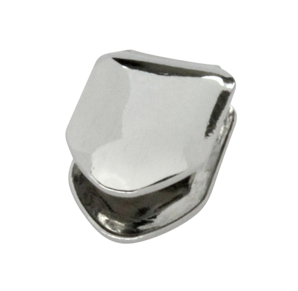 Single Tooth Grill Cap Silver Plated Small Grillz Teeth w/Mold Hip Hop ...