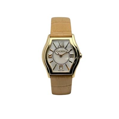 Escada Grace Gold Tone White MOP Dial Quartz Ladies Watch IWW-E3730042 ...