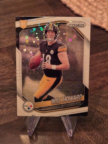 2025 Panini Prizm Will Howard #367 White Disco Rookie RC Steelers | eBay