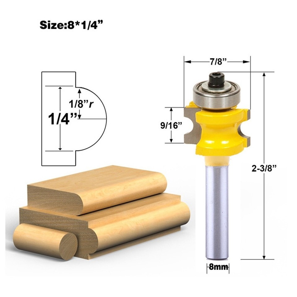 Router Bits Power Tools Corner Bead Router Bit Set Shank Yellow/Silver ...