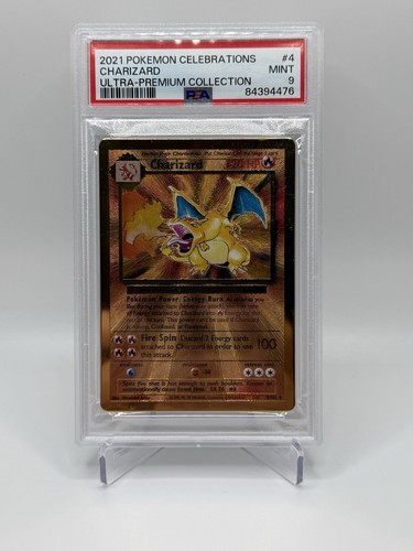 PSA 9 - 2021 Pokemon Celebrations UPC CHARIZARD Gold Metal Card #4 | eBay