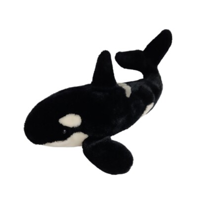 Seaworld Shamu Plush Orca Killer Whale Stuffed Animal Toy Busch Gardens ...