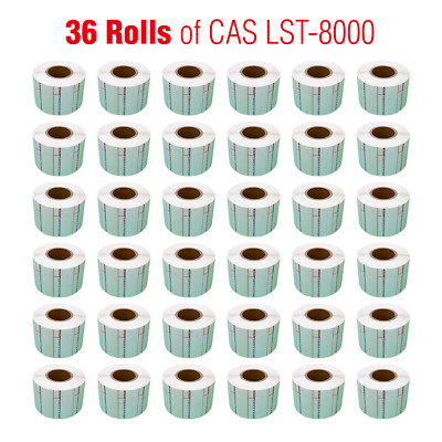 CAS LST-8000 Printing Scale Label, 58 x 30 mm, Non-UPC "36 ROLLS" Per ...