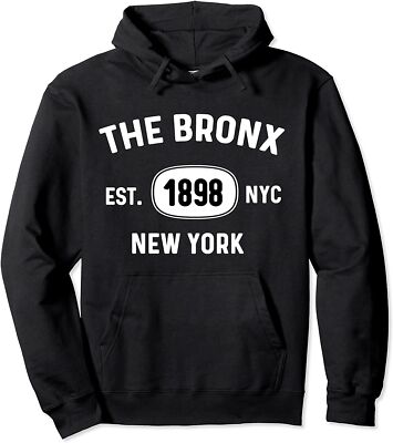 The Bronx BX NY Souvenir Tee Native Map NYC EST. 1898 Unisex Hooded ...