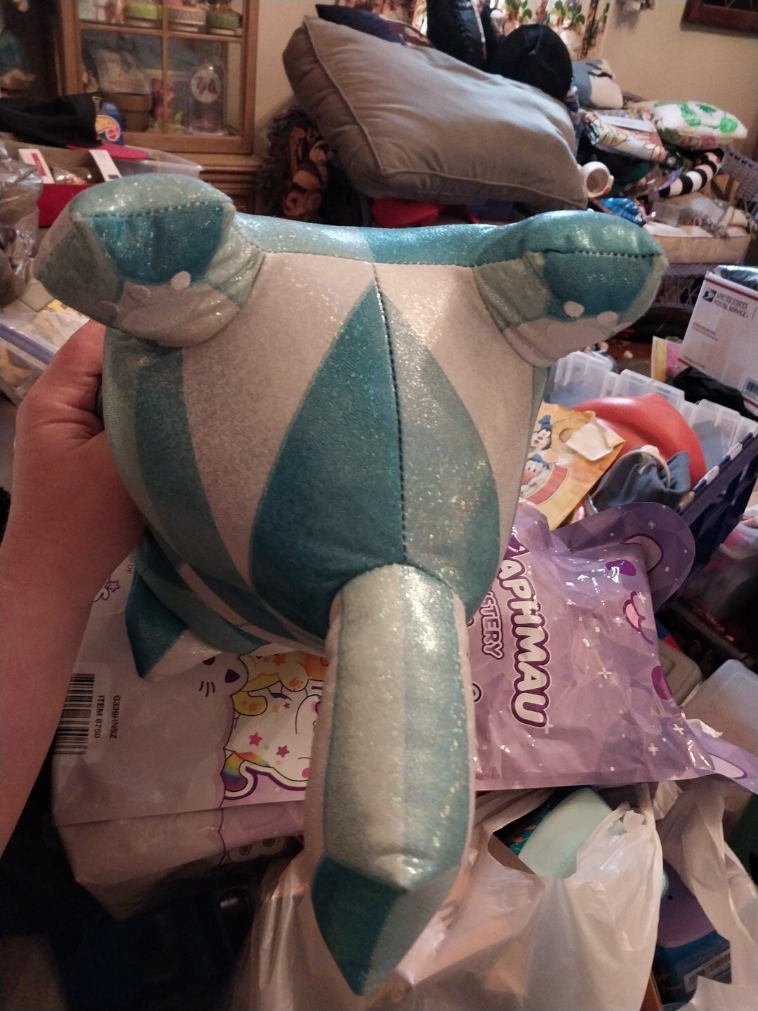 2024 Aphmau Meemeows LARGE PLUSH 11" Mystery SAPPHIRE Blue CAT New +Bag ...