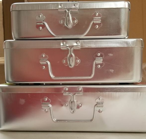Aluminum Boxes With Hinged Lids