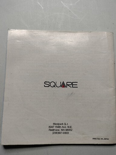 Final Fantasy Adventure Nintendo Game Boy Instruction Manual Booklet ...