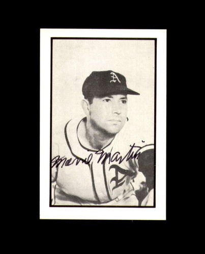 Morris Martin Hand Signed 1953 Bowman Color Reprint Philadelphia A`s ...