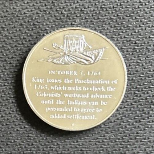 Franklin Mint American Revolution .925 SILVER Commerative Proclamation ...