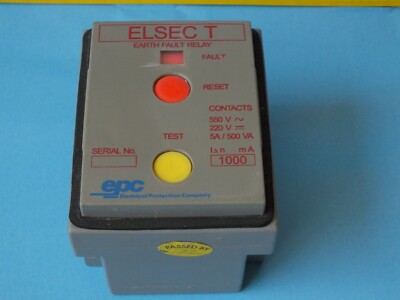 EPC EARTH FAULT RELAY 1000 mA ELSEC T (EL-SEC) | eBay