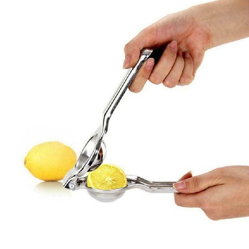 STAINLESS STEEL LEMON LIME SQUEEZER JUICER KITCHEN HOME MANUAL HAND ...